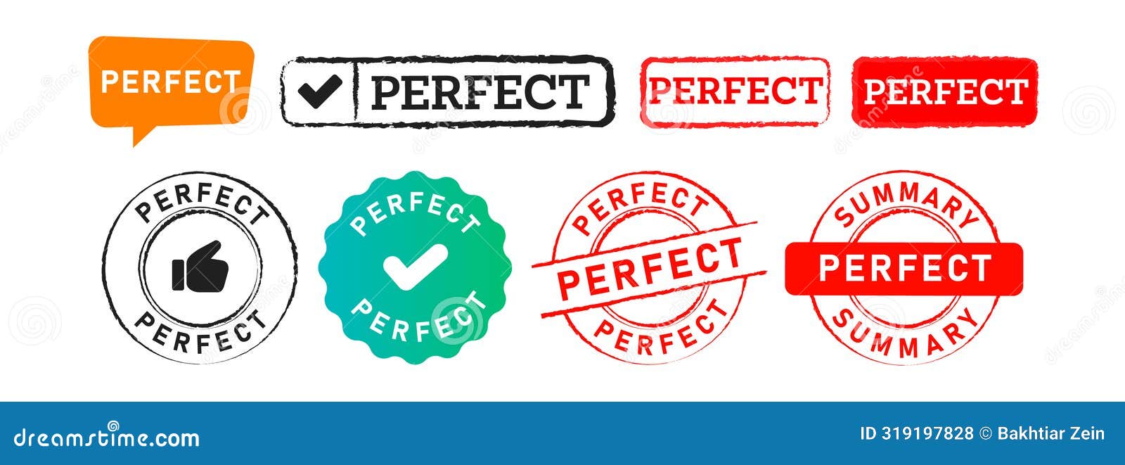 Rectangle and Circle Shape Rubber Stamp Label Sticker Sign Perfect Nice ...