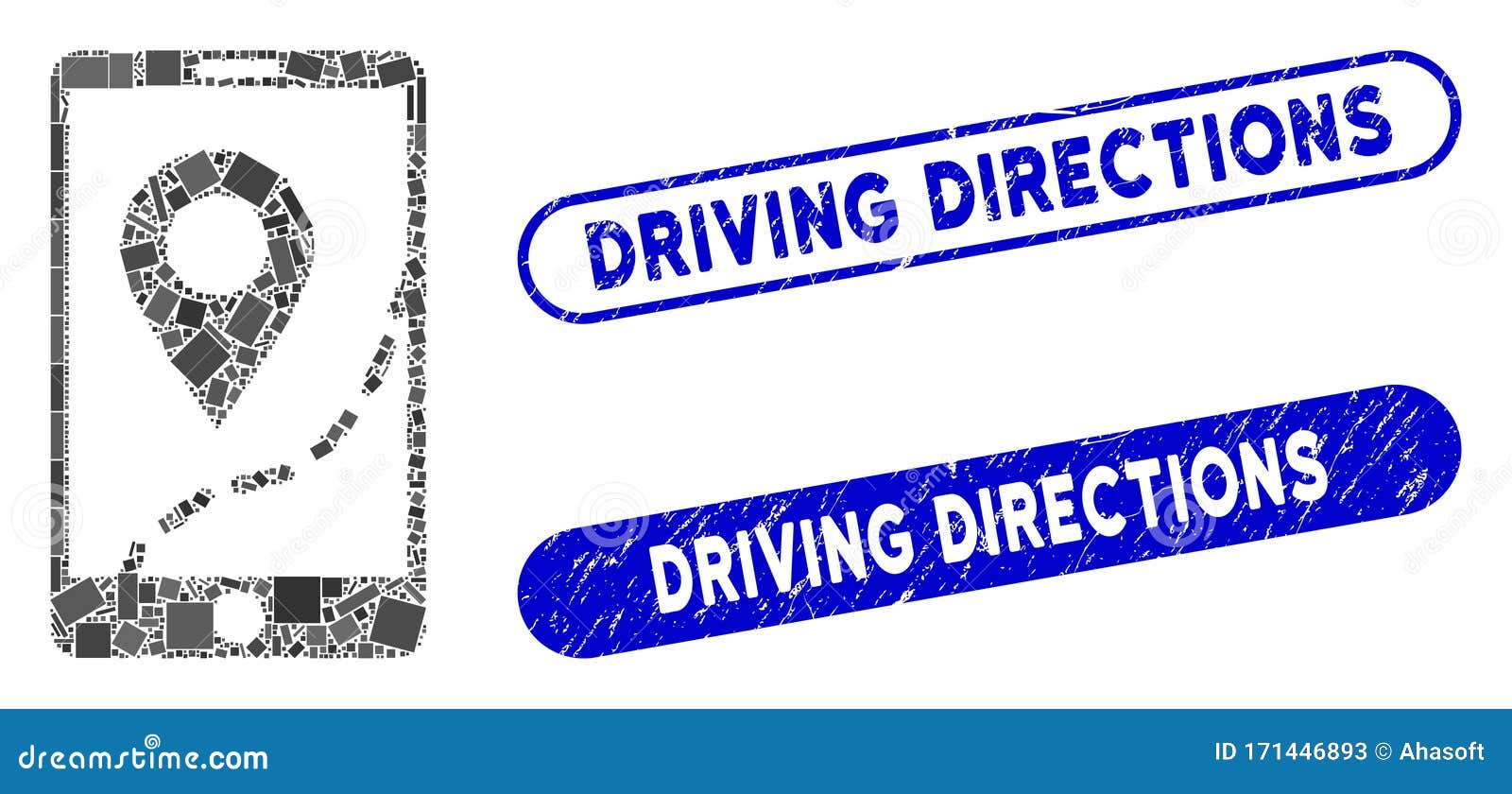 Driving Directions Colored Icon. Element Of Road Signs And Junctions ...