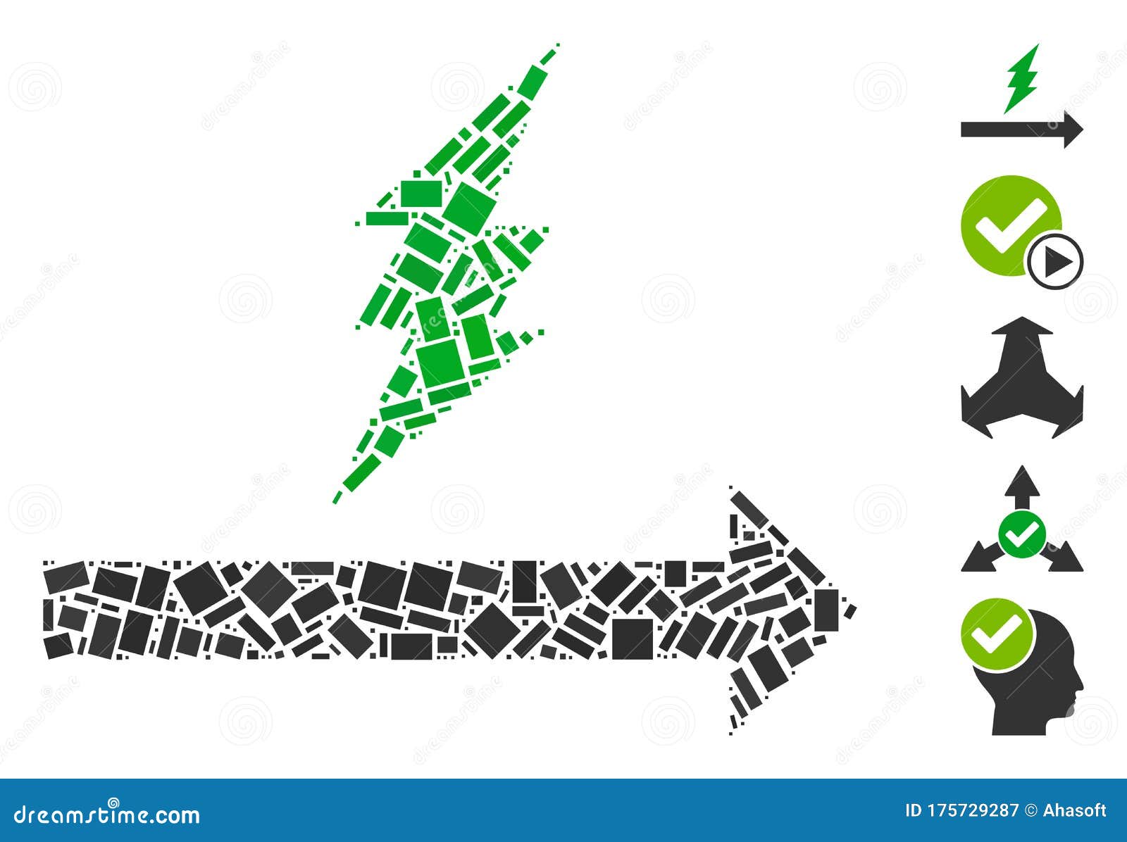 Collage Proceed Icon With Grunge Proceed Stamp Cartoon Vector ...