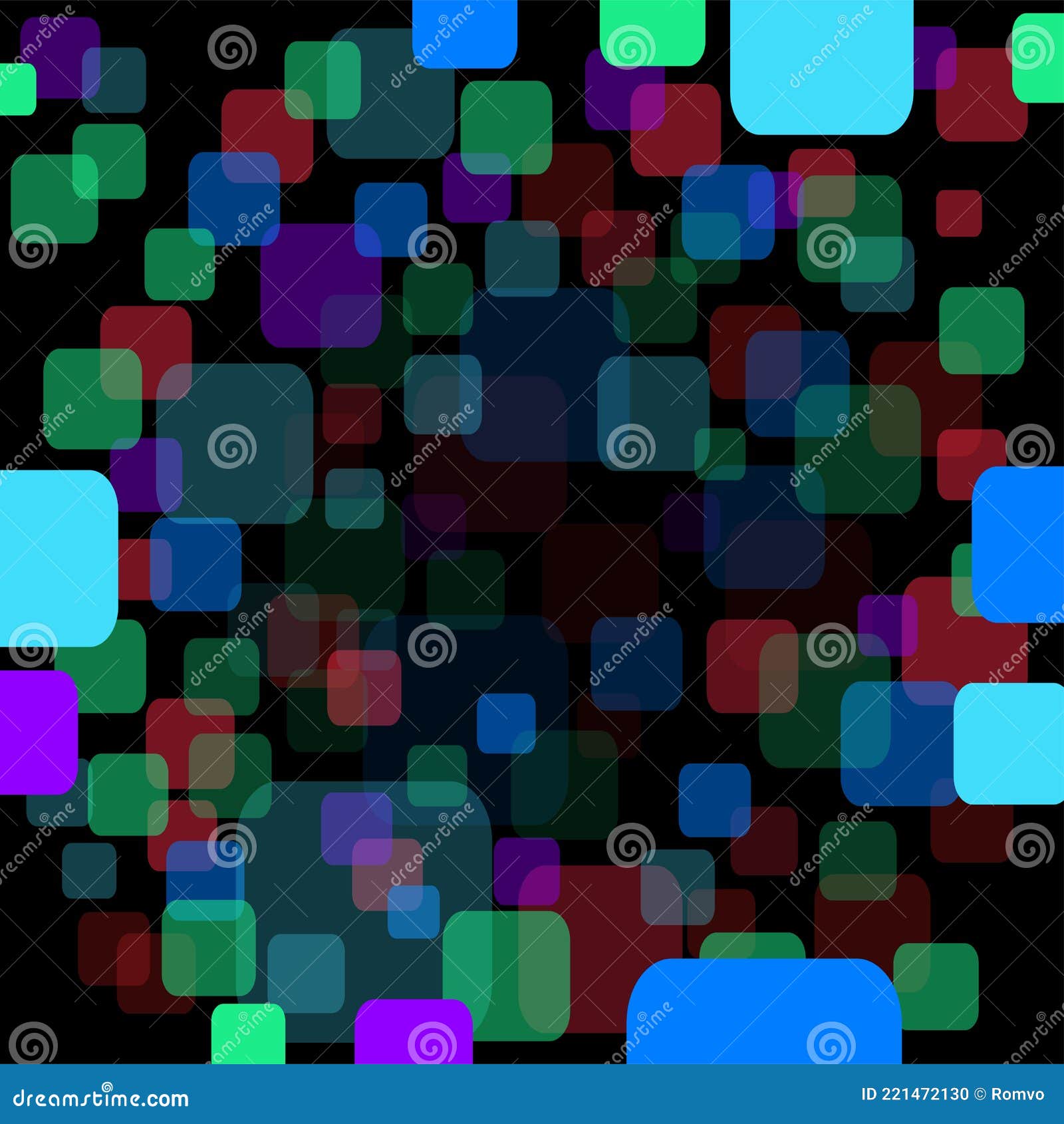 Rectangle Colored Block Picture Frame Vector Illustration ...