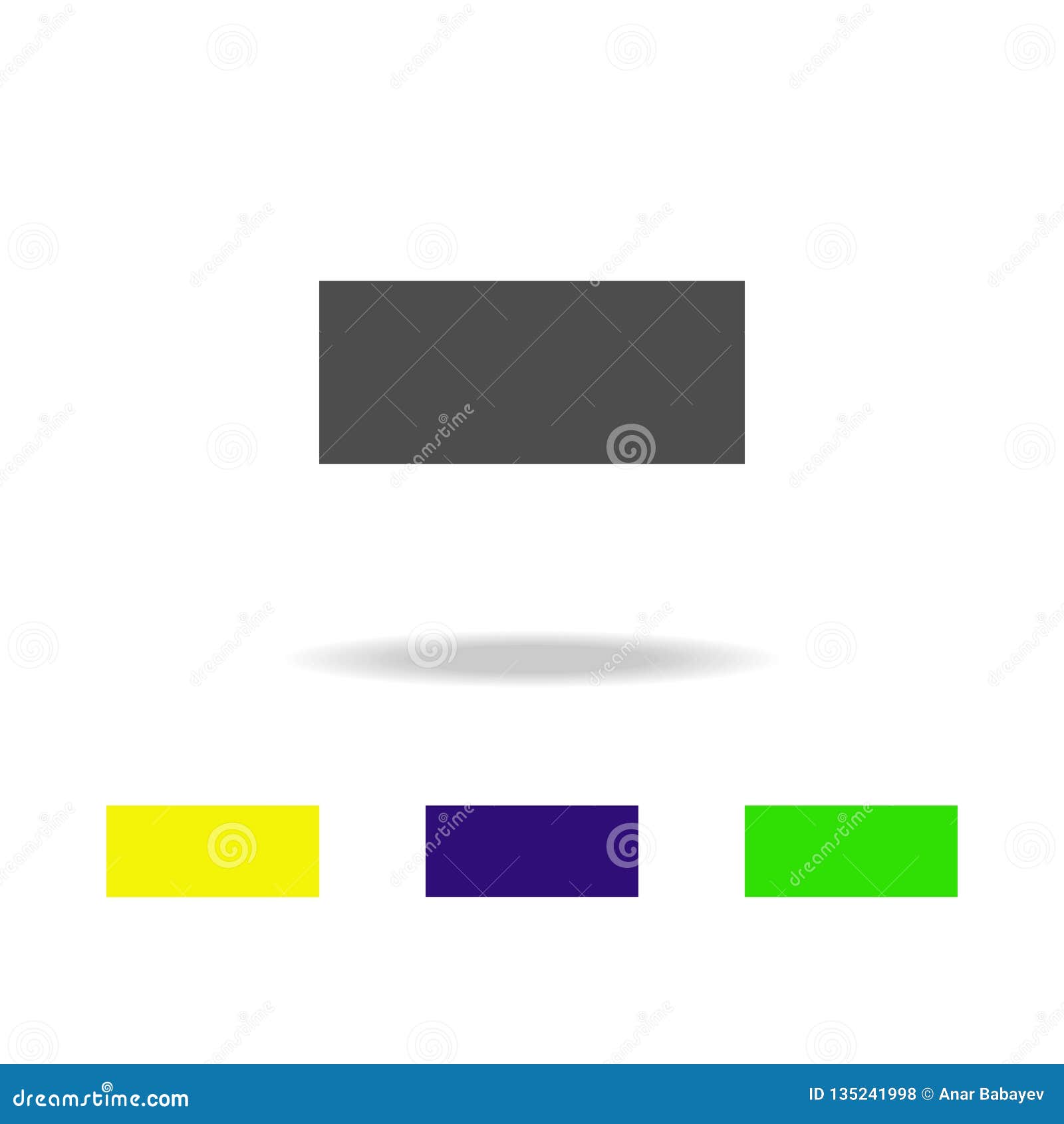 Rectangle Colored Icons. Elements of Geometric Figure Colored Icons ...