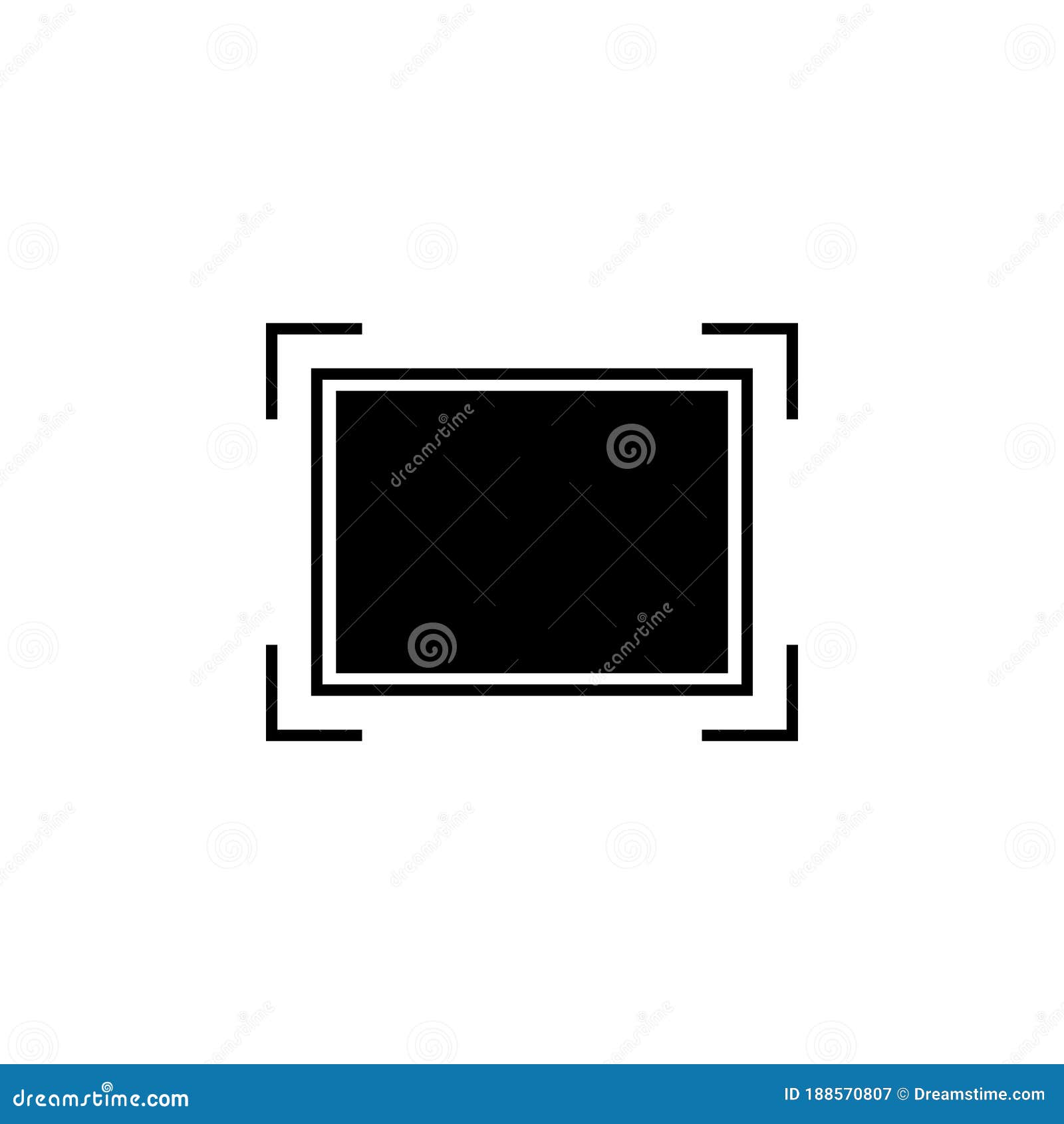 Rectangle in Corners Icon. Element of Simple Icon. Premium Quality ...
