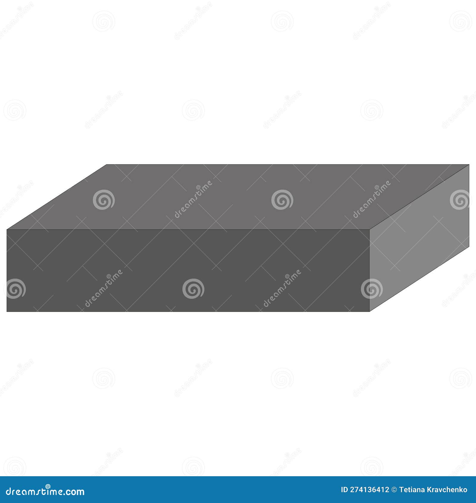 Rectangle in 3d Style. 3d Realistic Delivery Box. Vector Illustration ...