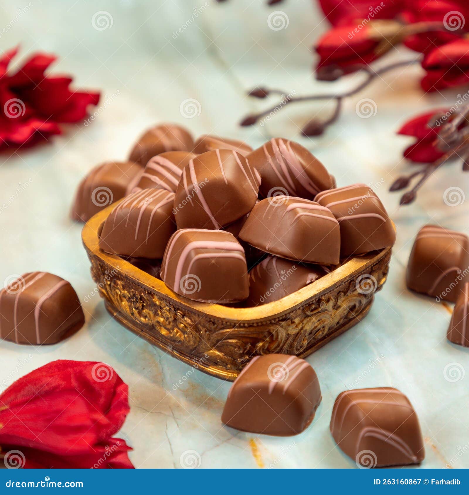 Rectangle dark chocolate stock image. Image of ornate - 263160867