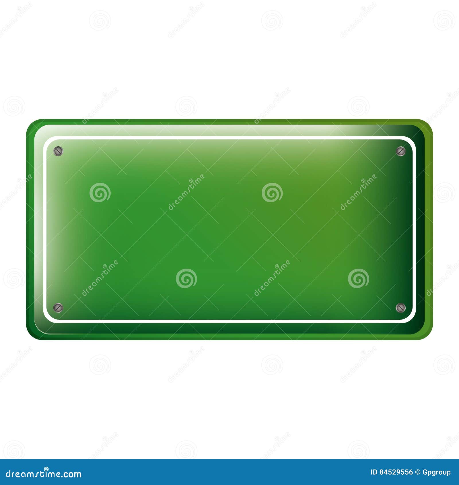 Rectangle De Vert De Panneau Routier Illustration de Vecteur ...