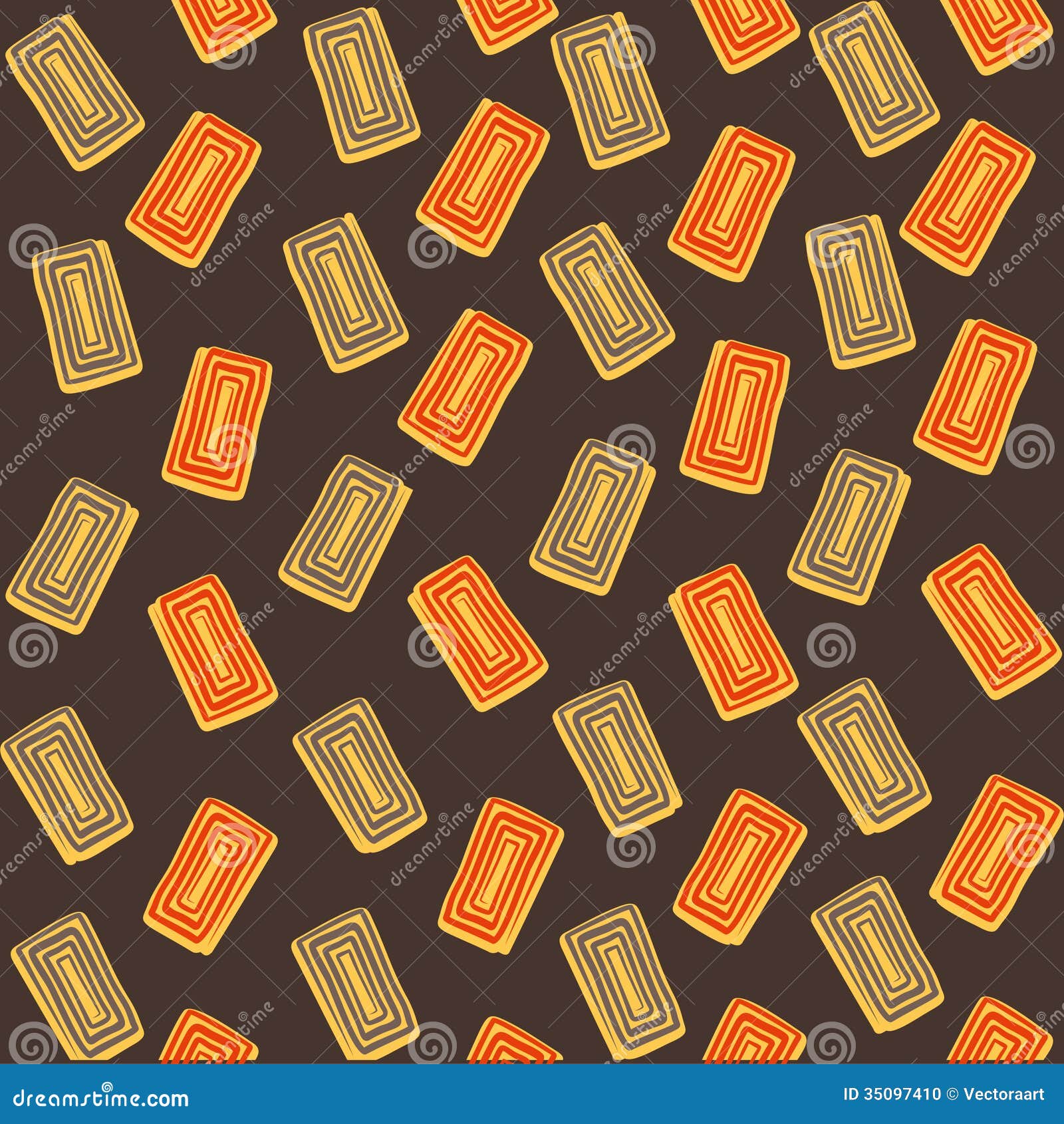 Creative Rectangle Swirl Design Pattern Background Vector Illustration ...