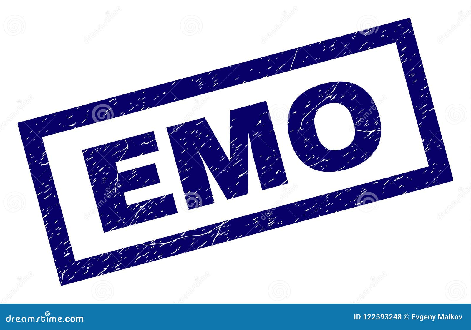 Rectangle Scratched EMO Stamp Stock Vector - Illustration of print ...