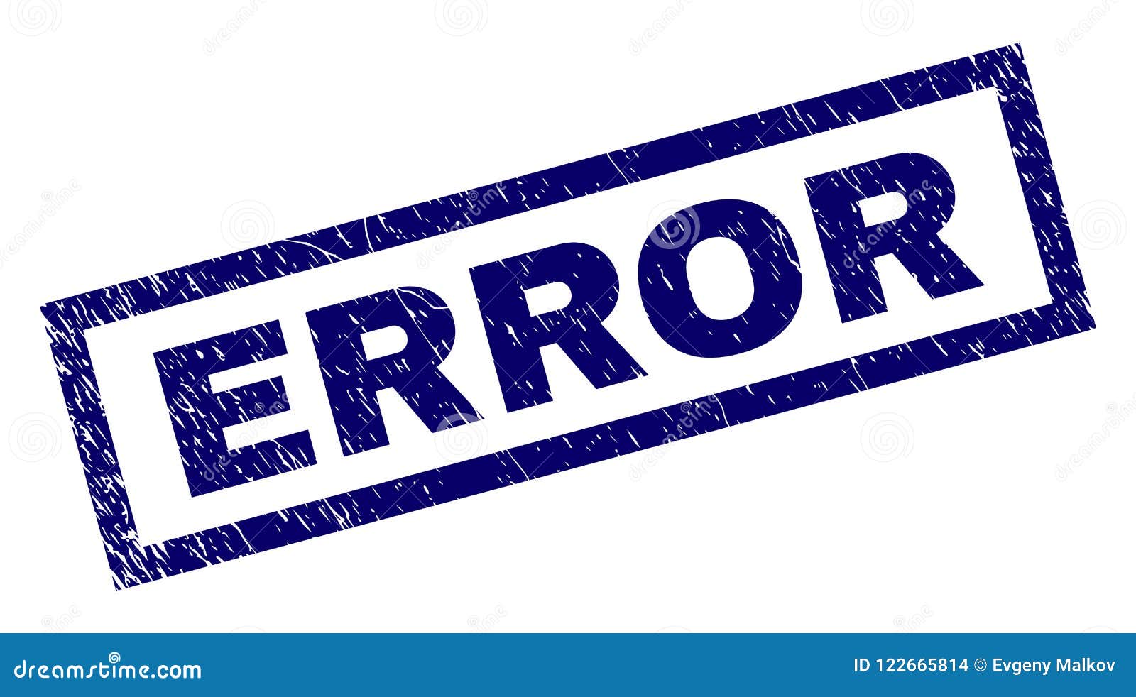 Rectangle Scratched ERROR Stamp Stock Vector - Illustration of frame ...