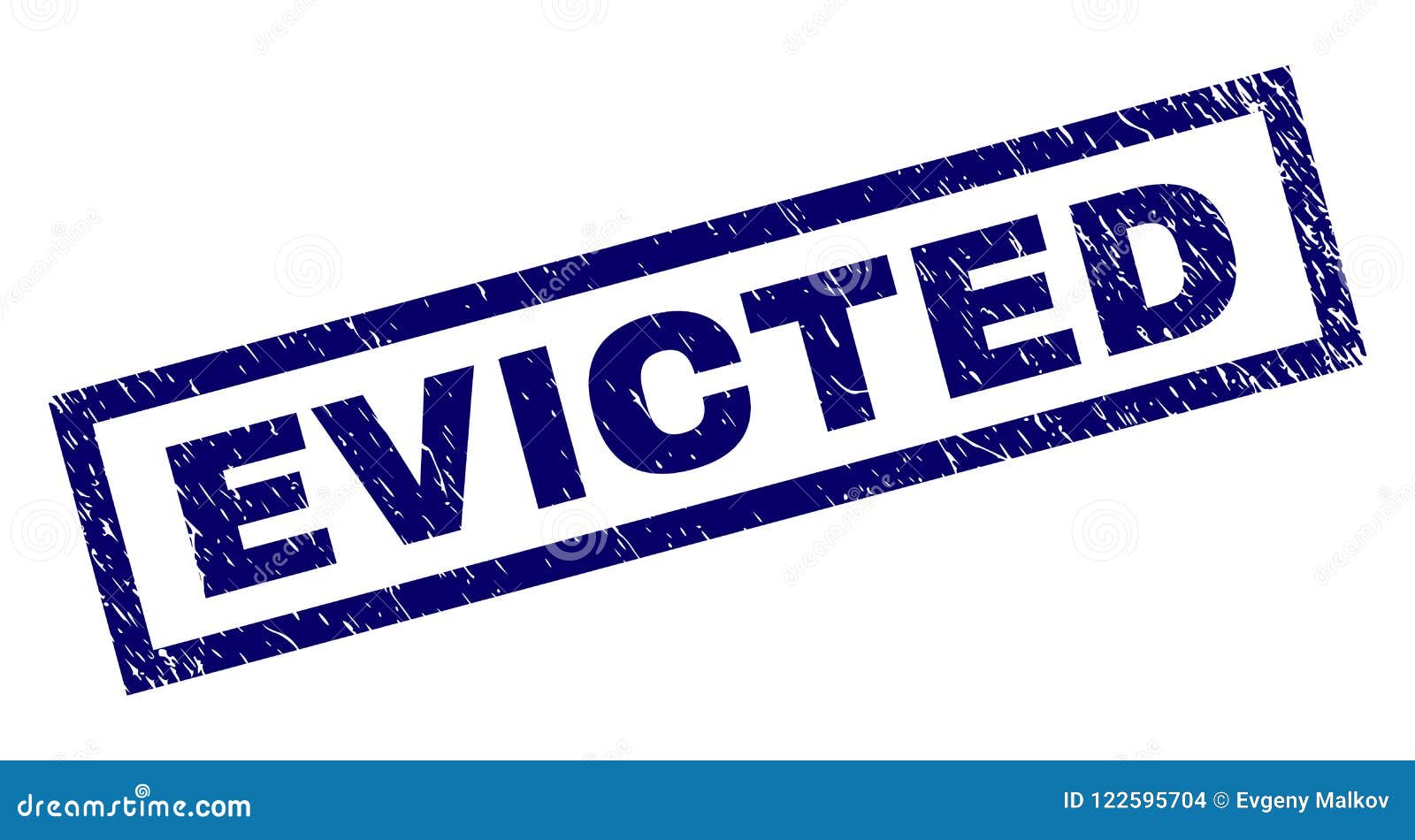 Rectangle Grunge EVICTED Stamp Stock Vector - Illustration of corroded ...