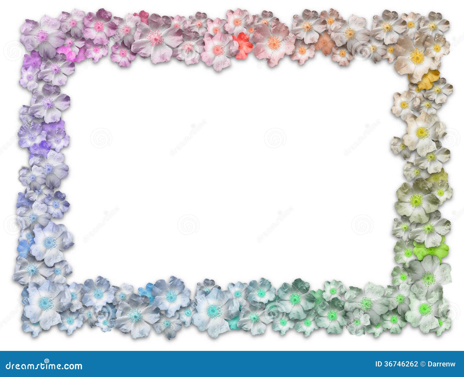 Rectangle Floral Frame Stock Photography - Image: 36746262