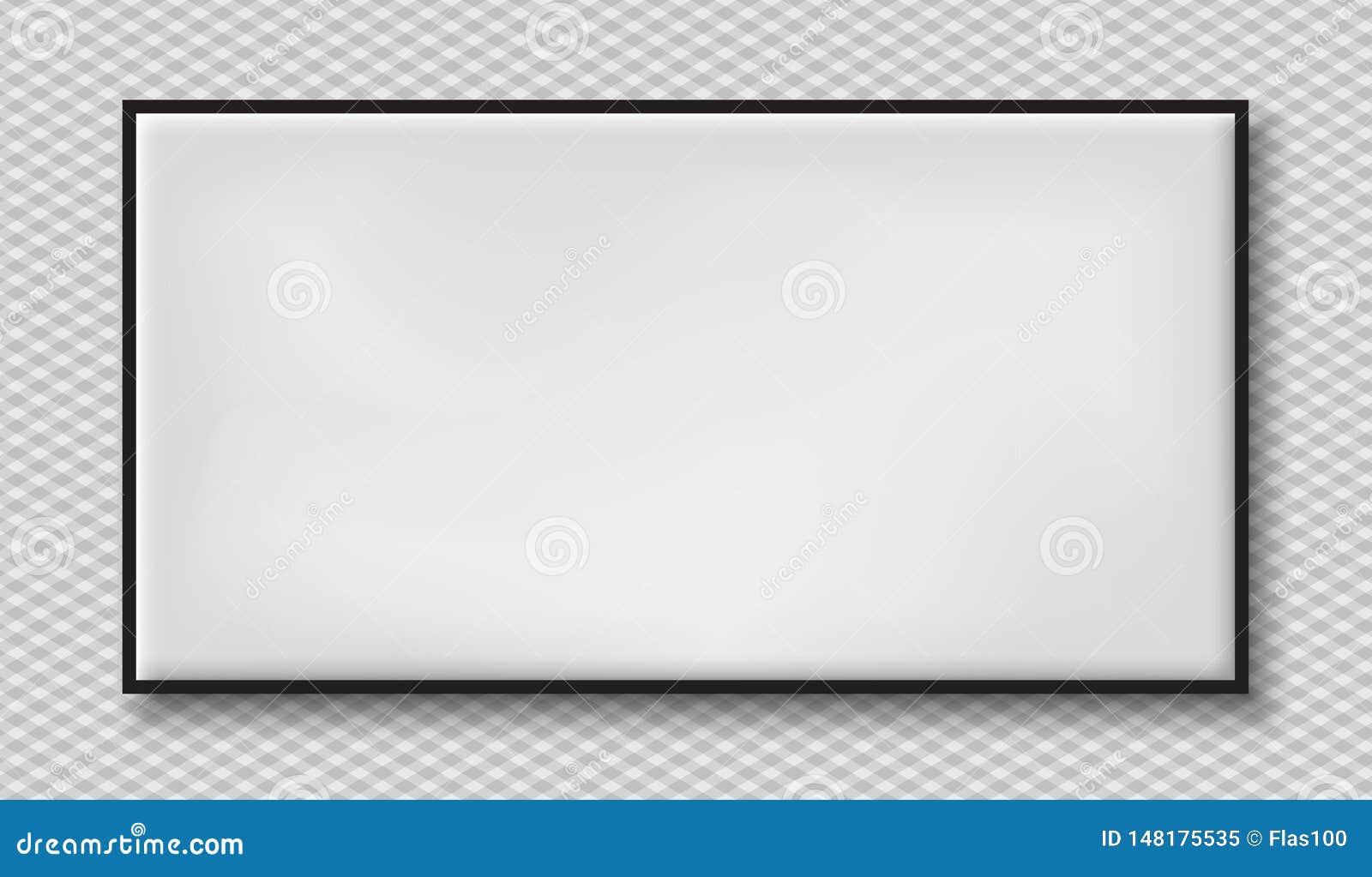 Rectangle Frame with Black Border and Soft Shadow for Text or Picture ...