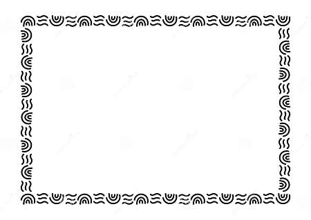 Rectangle A4 Frame, Border Frame Graphic Simple, Art Line Frame Stock ...