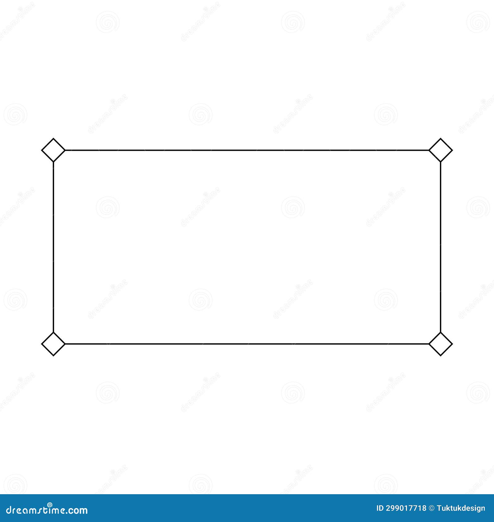 Rectangle Frame Border Shape Icon for Decorative Vintage Doodle Element ...