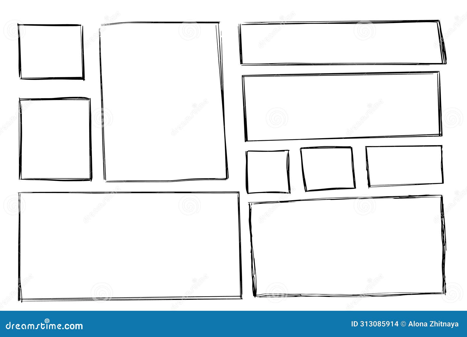 Rectangle Frame Cadre, Edge Grunge Border, Text Box Textured Isolated ...