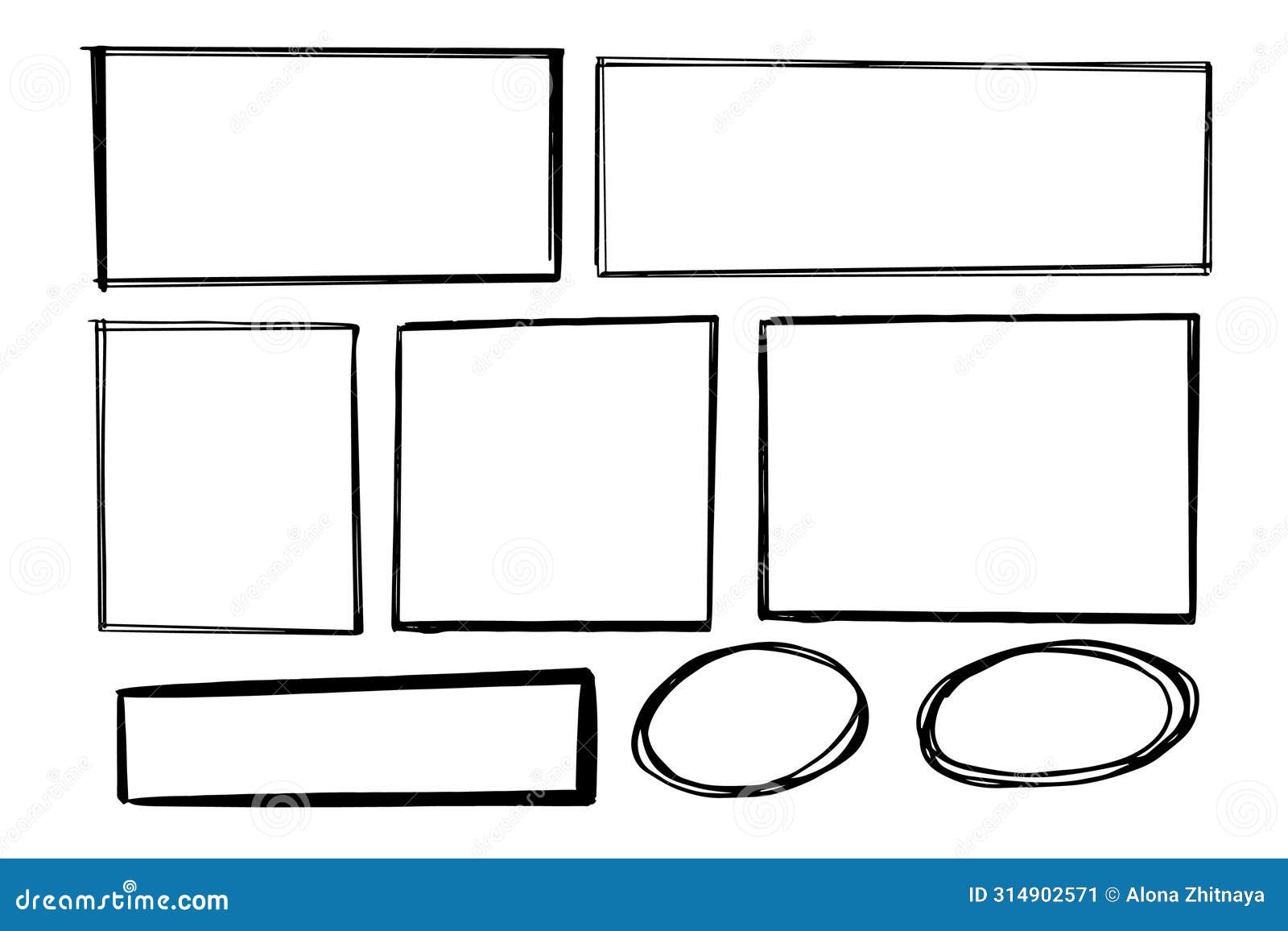 Rectangle Frame Cadre, Edge Grunge Border, Text Box Textured Isolated ...