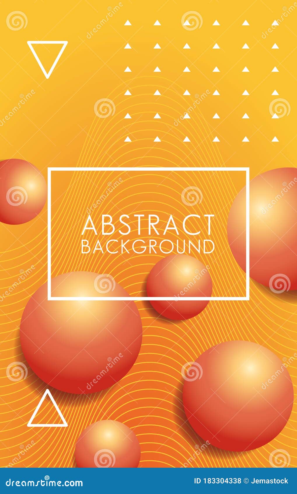Rectangle Frame in Colorful Abstract Background Stock Vector ...
