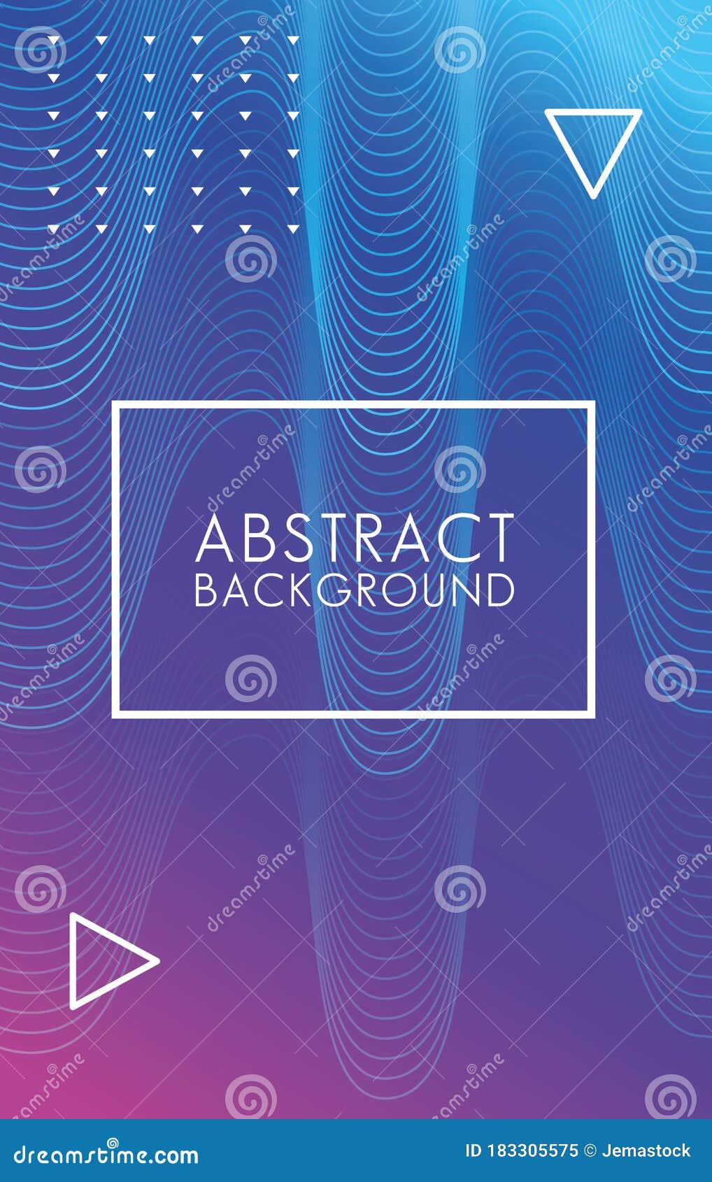 Rectangle Frame in Colorful Abstract Background Stock Vector ...