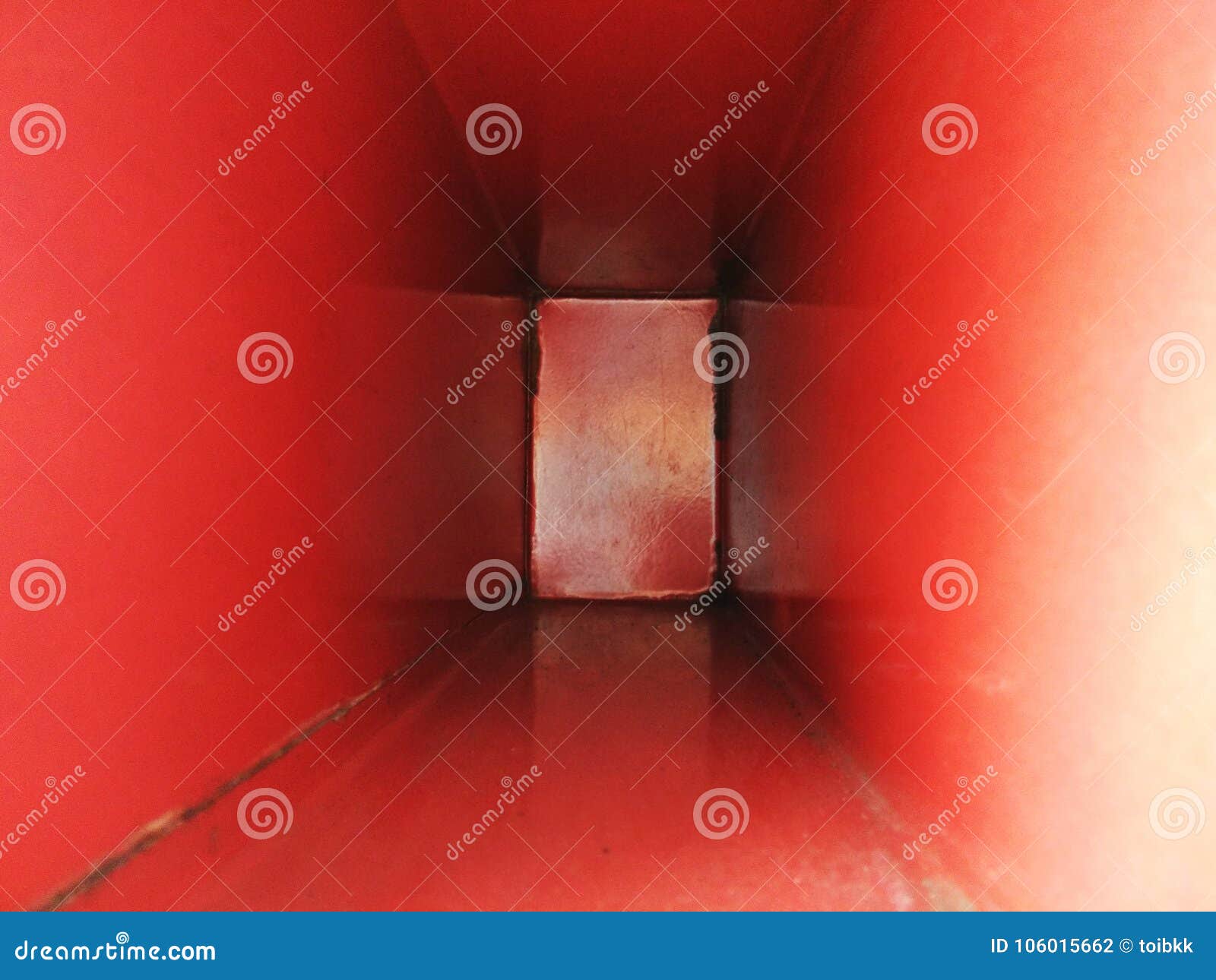 Rectangle Frame at the End of Red Box Stock Photo - Image of vintage ...