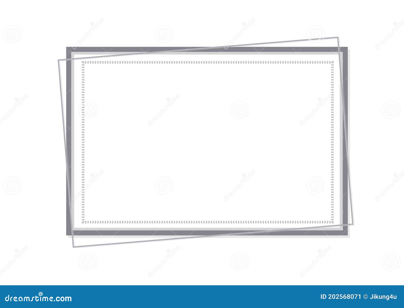 Rectangle Frame Template Horizontal Stock Vector - Illustration of ...