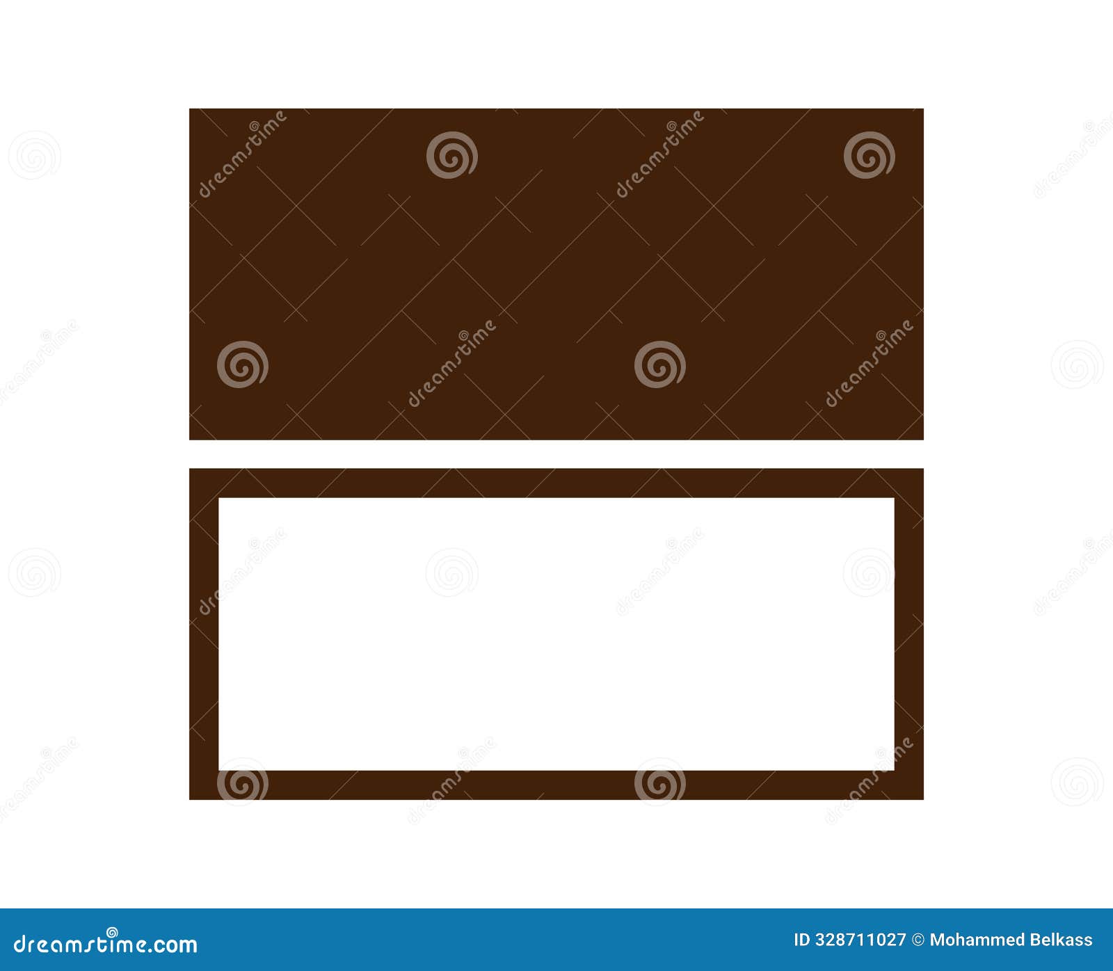 Rectangle Geometric Outline and Rectangle Shape Brown Stock Vector ...