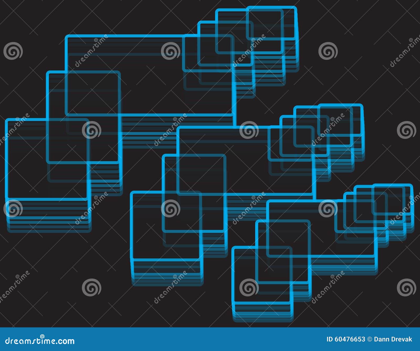 Rectangle Geometric Pattern Stock Vector - Illustration of futuristic ...