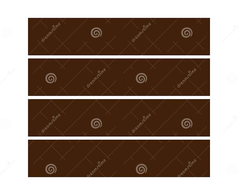 Rectangle Geometric Shape Collection Symbol Brown Element Vector Stock Vector - Illustration of ...
