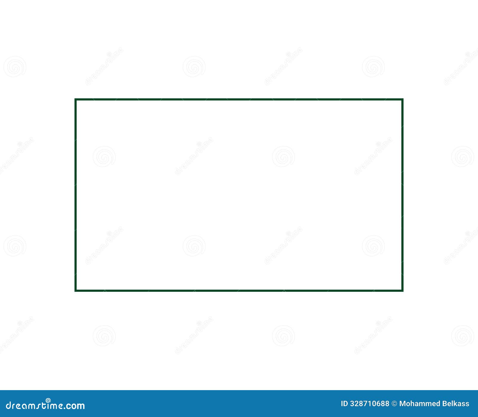 Rectangle Geometric Shape Outline Green Symbol Vector Stock Vector ...