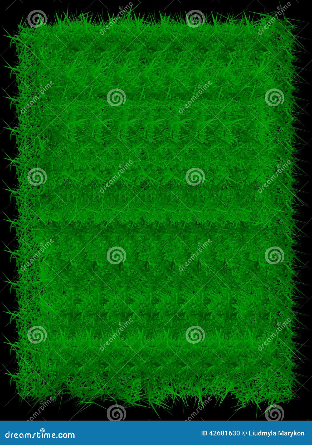Rectangle Green Grass Banner. Vector Background Stock Vector ...