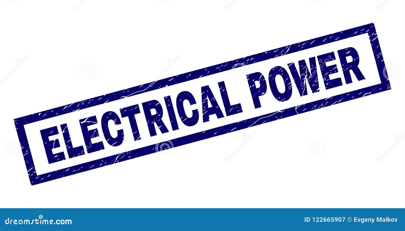 Rectangle Grunge ELECTRICAL POWER Stamp Stock Vector - Illustration of ...
