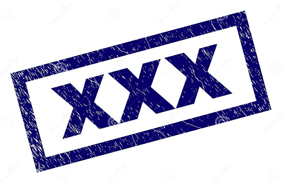 Rectangle Grunge Xxx Stamp Stock Vector Illustration Of Imprint