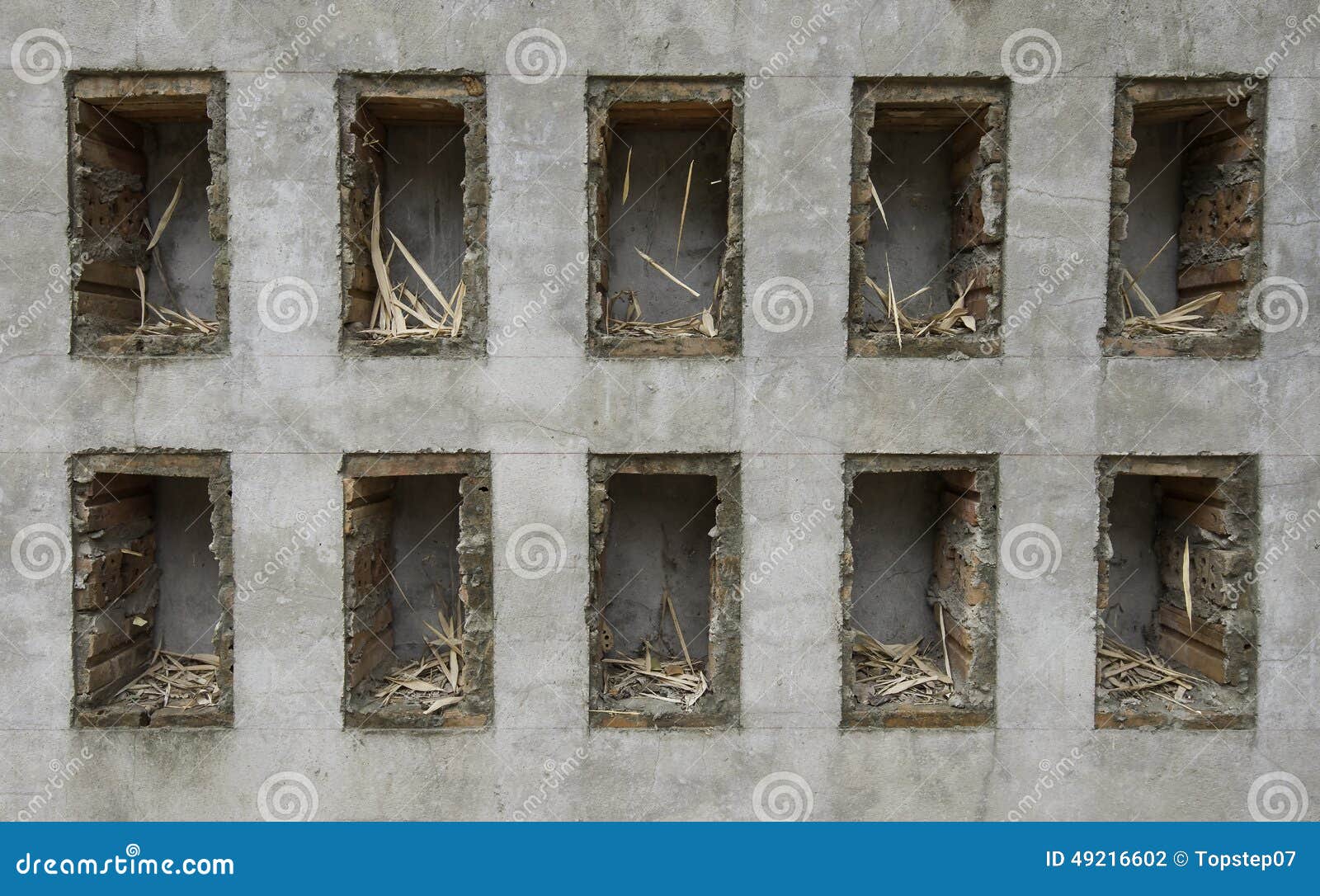 Rectangle hole on the wall stock photo. Image of empty - 49216602