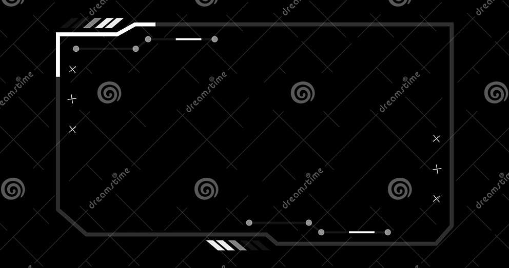 Rectangle Hud Interface Dynamic Moving Shapes. Stream Starting Bg Stock ...