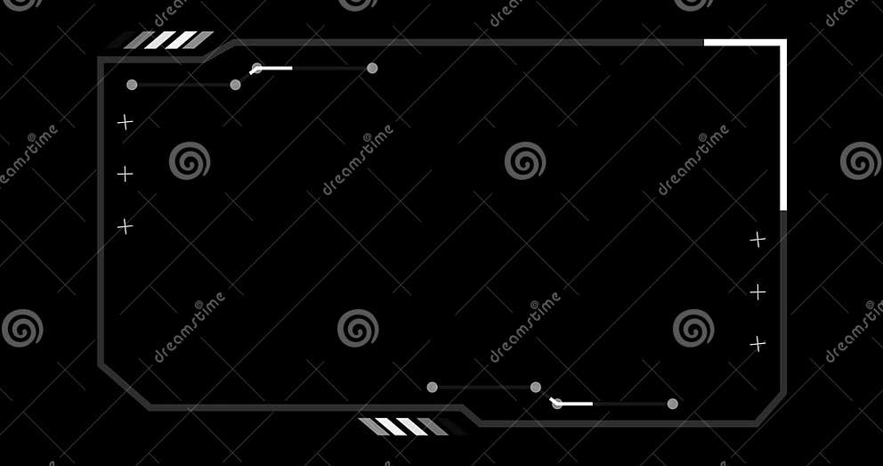 Rectangle Hud Interface Dynamic Moving Shapes. Stream Starting Bg Stock ...