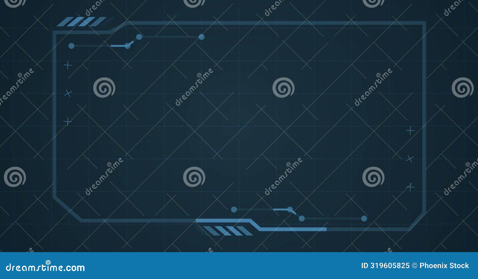 Rectangle Hud Interface Dynamic Moving Shapes. Stream Starting Bg Stock ...