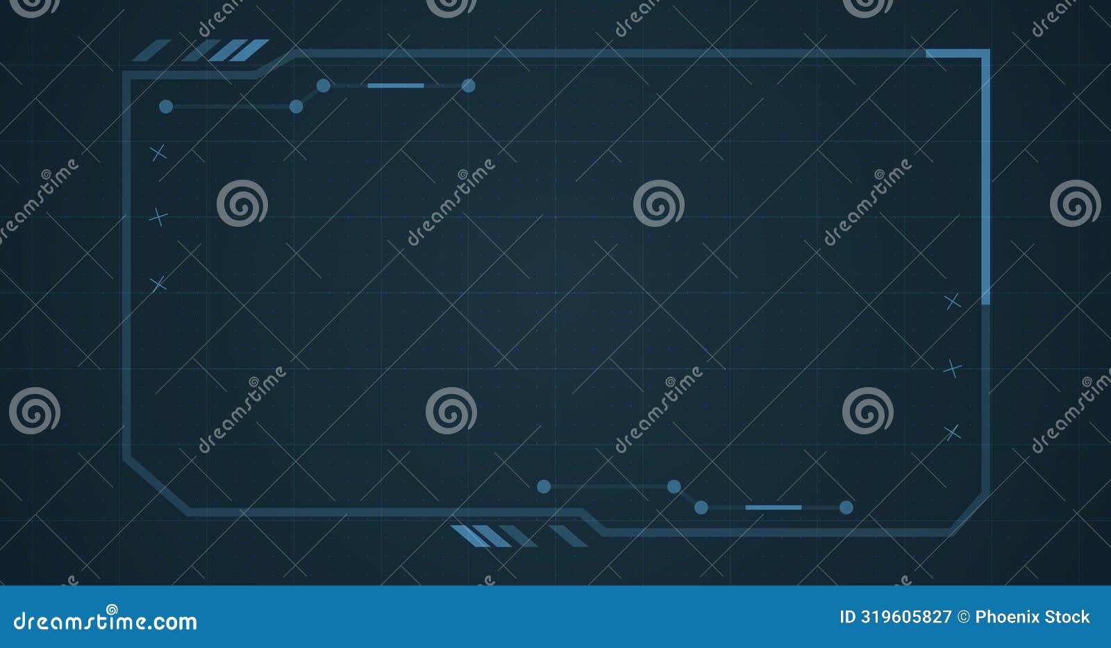 Rectangle Hud Interface Dynamic Moving Shapes. Stream Starting Bg Stock ...