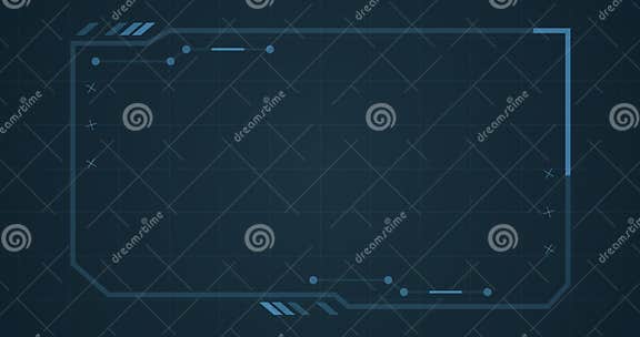 Rectangle Hud Interface Dynamic Moving Shapes. Stream Starting Bg Stock ...