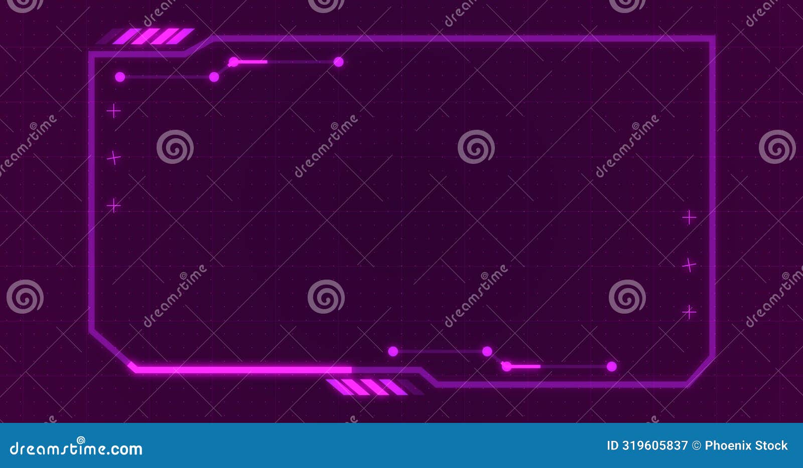 Rectangle Hud Interface Dynamic Moving Shapes. Stream Starting Bg Stock ...