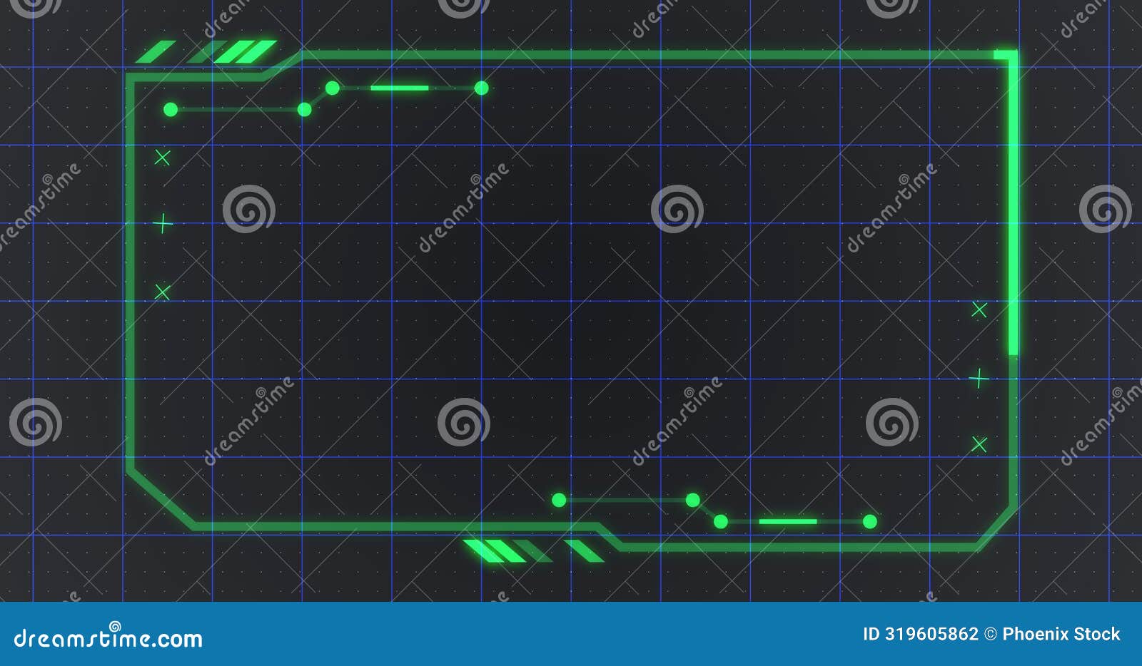 Rectangle Hud Interface Dynamic Moving Shapes. Stream Starting Bg Stock ...