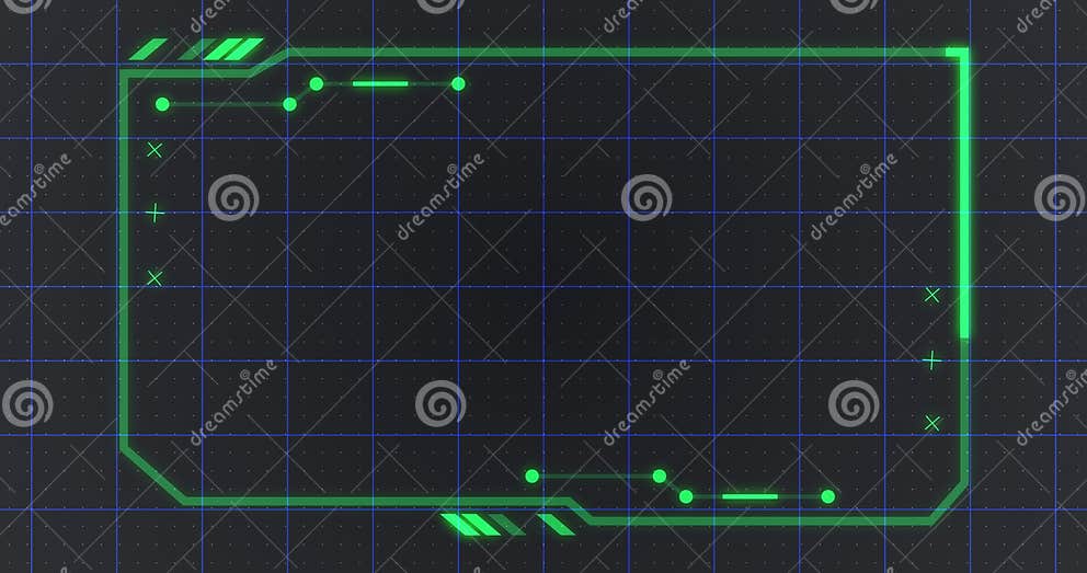 Rectangle Hud Interface Dynamic Moving Shapes. Stream Starting Bg Stock ...