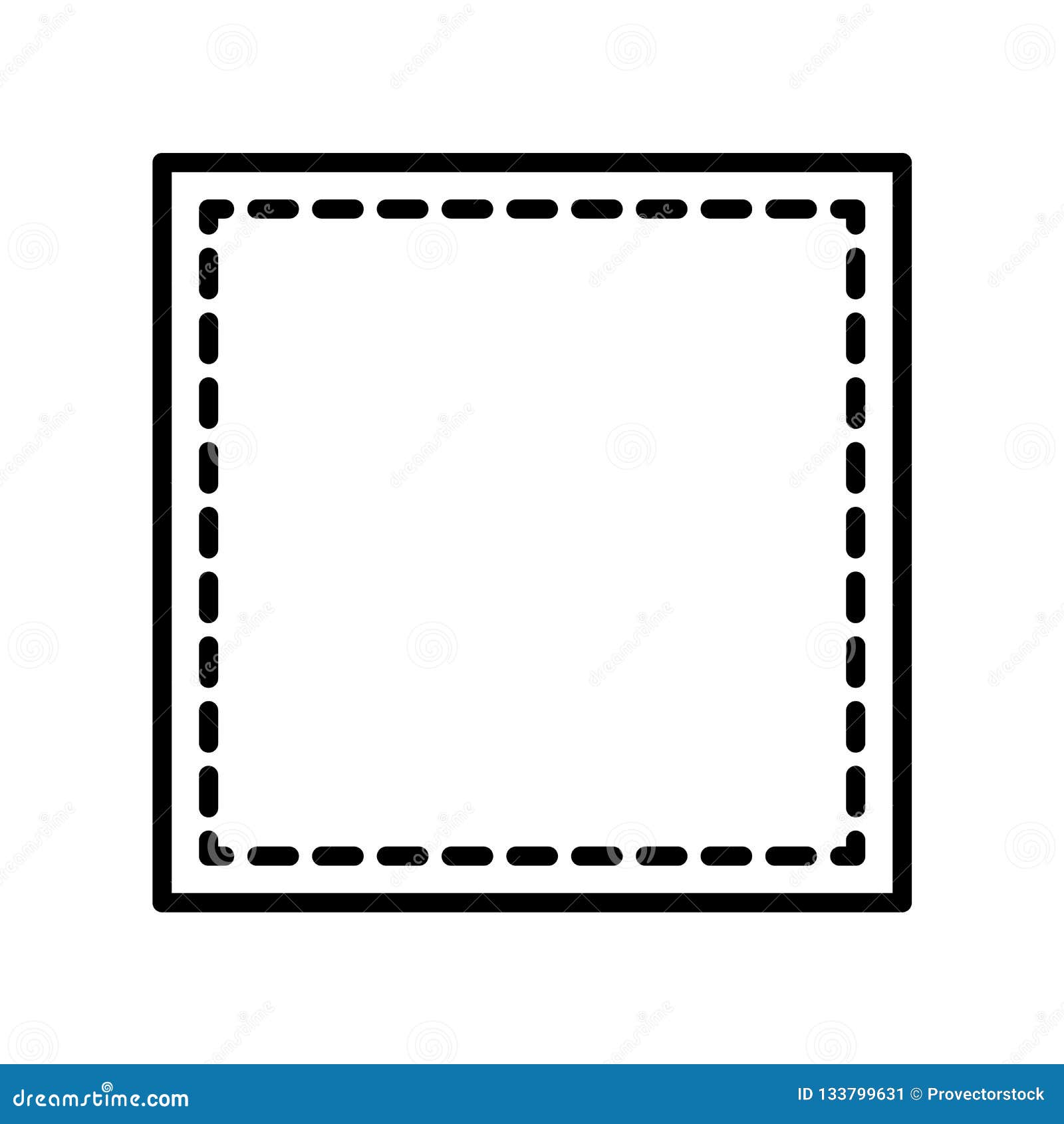 Rectangle Icon Vector Isolated on White Background, Rectangle Si Stock ...