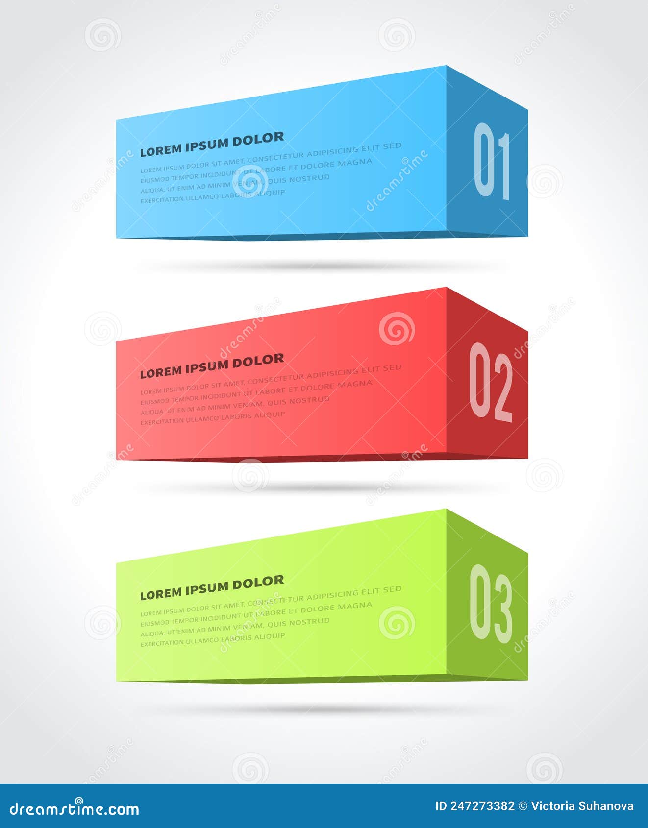 3d Blocks Infographics Step By Step. Element Of Chart, Graph, Diagram ...