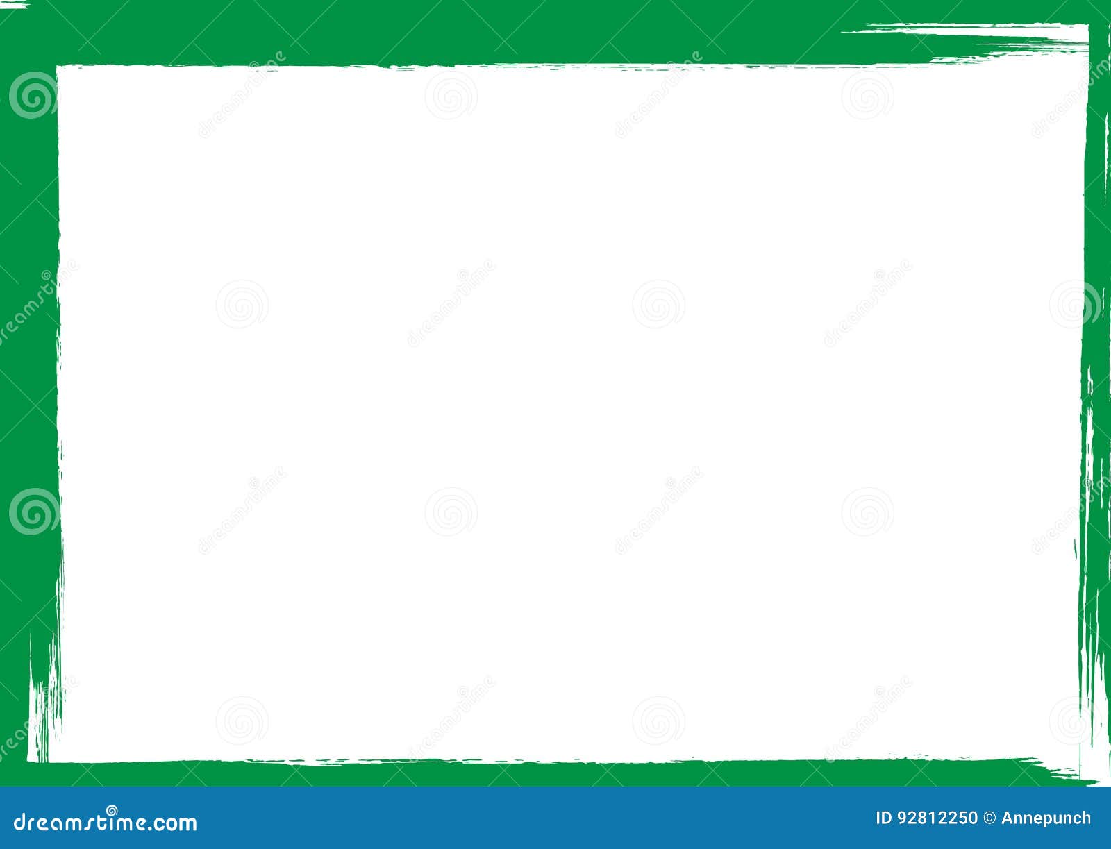 Rectangle Light Background with a Green Frame. the Border is Drawn with ...