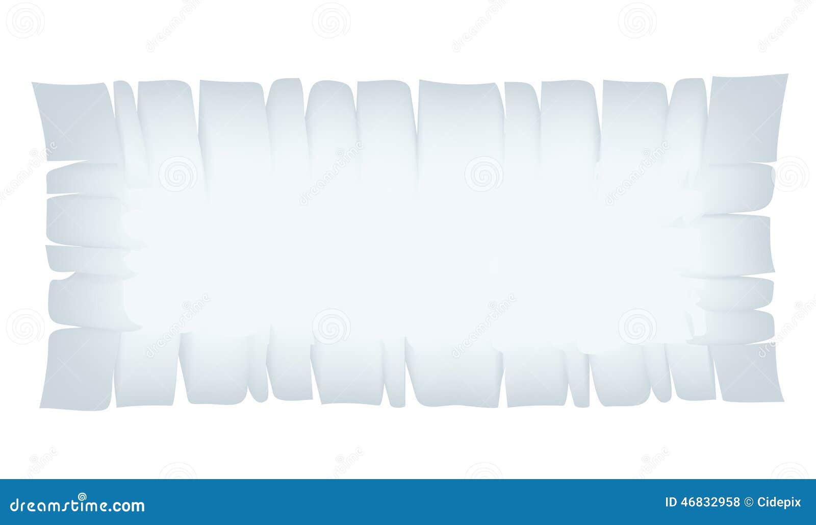 Rectangle Light Blue Torn Banner Stock Vector - Illustration of border ...