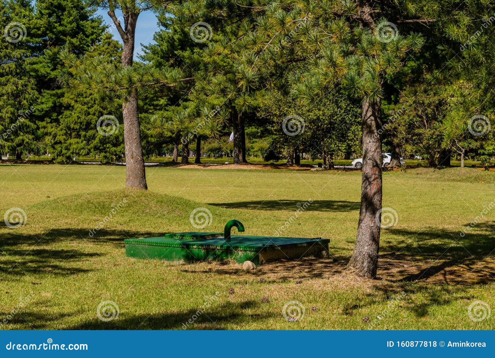 Rectangle Maintenance Access in Park Stock Photo - Image of aqueduct ...