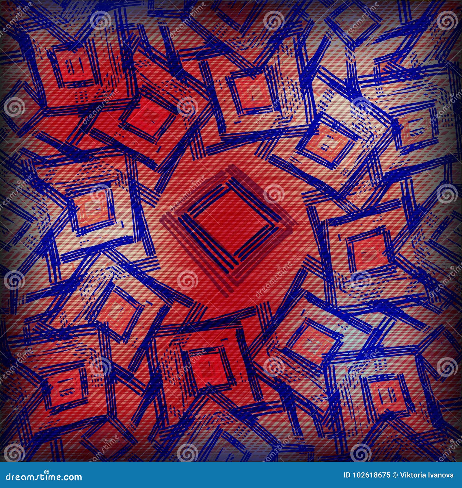 Rectangle Mandala Hand Drawn Stock Vector - Illustration of fabric ...