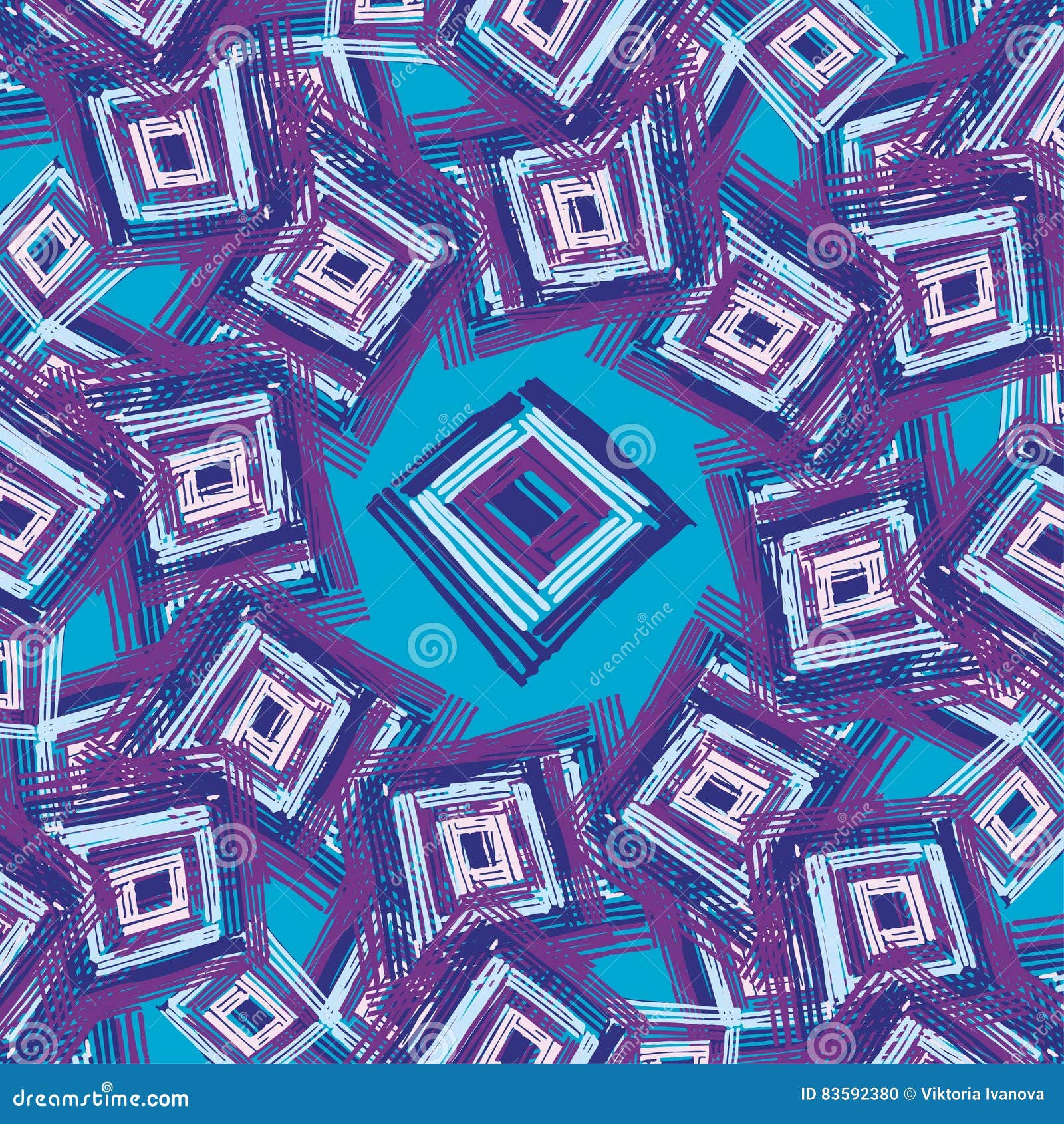 Rectangle mandala pattern stock vector. Illustration of geometric ...