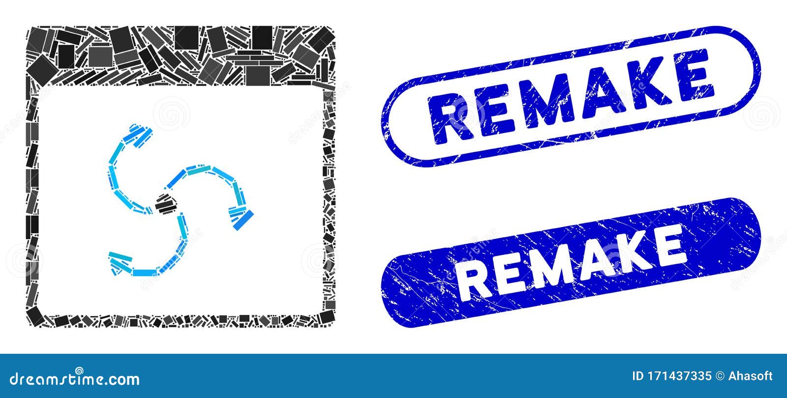 Rubber Remake Round Watermark And Recursion Flip Arrows Horizontally ... Rubber Remake Round Watermark And Recursion Flip Arrows Horizontally ...