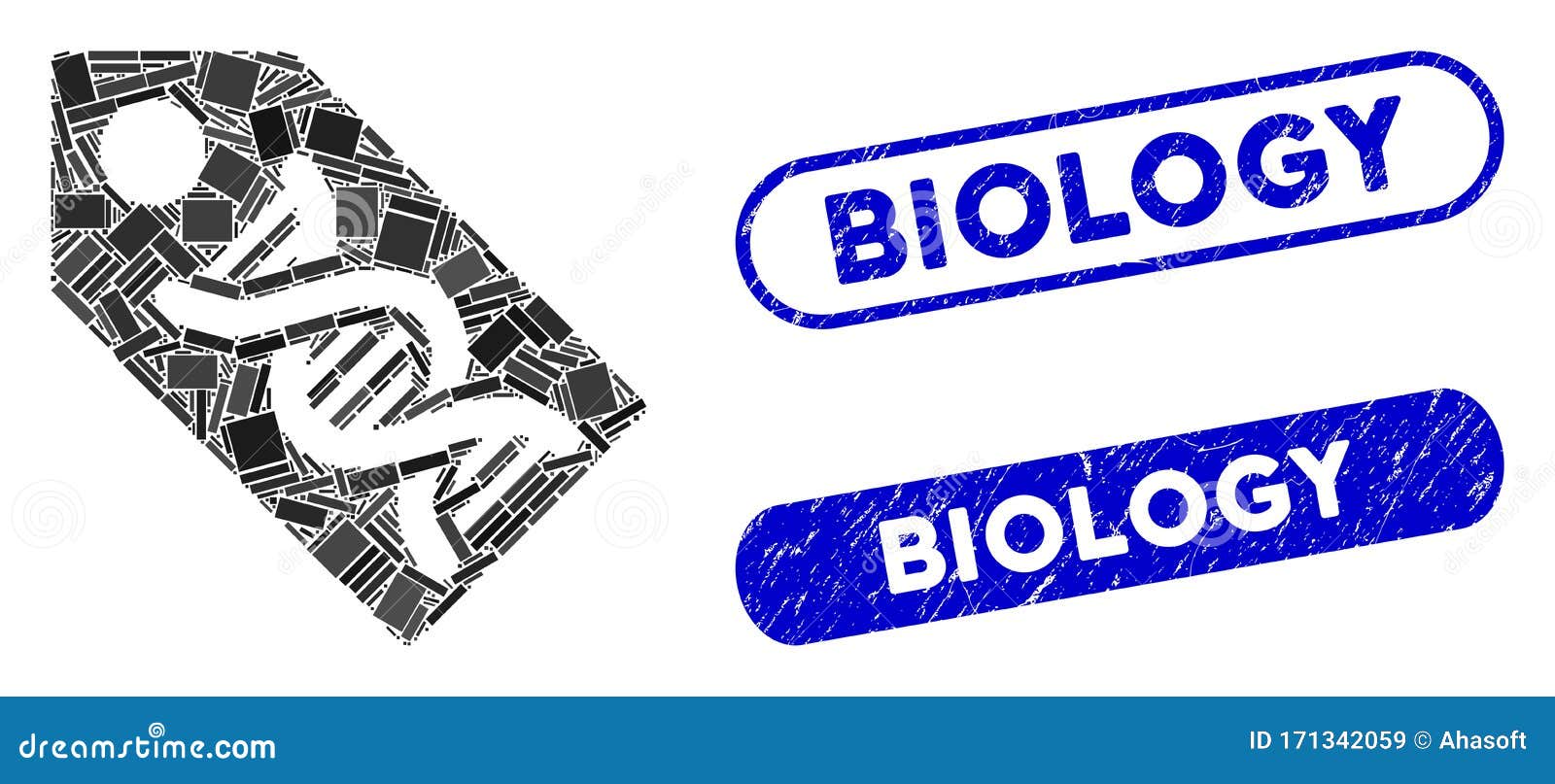 BIOLOGY Caption Made Of Glowing Letters From The Open Book. 3D ...