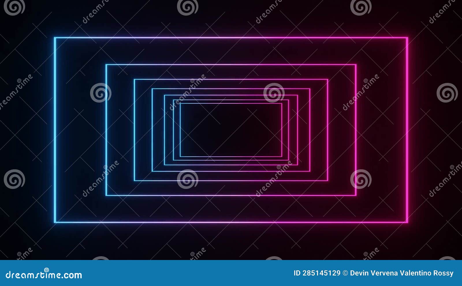 Rectangle Neon Frame with Changing Colors Stock Video - Video of dark ...