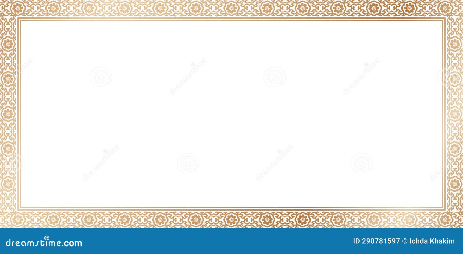 Rectangle Ornamental Border Frame in Victorian Style. Elegantly Element ...